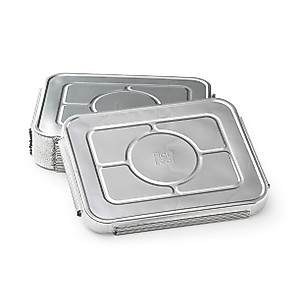 (35 Pack) Premium Lids for Chafing Pans 9" x 13" Half Deep Pans l Top Choice Disposable Heavy Duty Aluminum Foil Tin Pan Lid Perfect for Roasting Potluck Catering Party BBQ Baking Cakes Pie