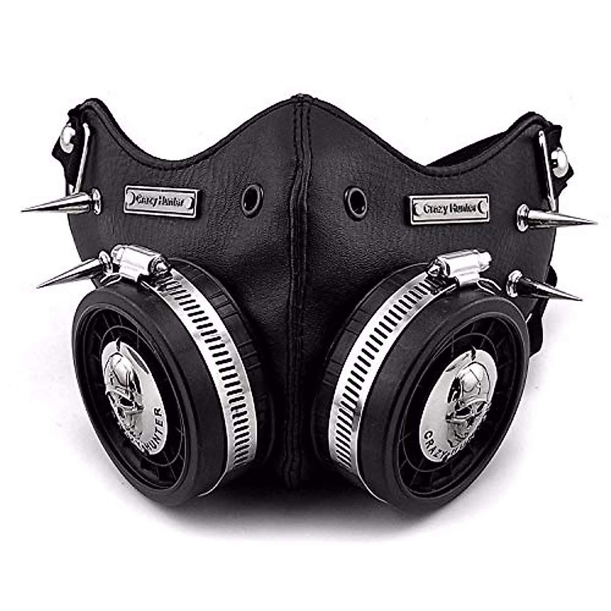 crazy hunter Steampunk Mask Cosplay Skull Masque Men/women Gothic Leather Mask