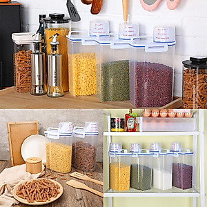 Rice Airtight Storage Container, Rice Storage Bin Cereal Containers Dispenser Storage Containers with Lids Kitchen Storage Bin Rice Holder Container Food Container Sets