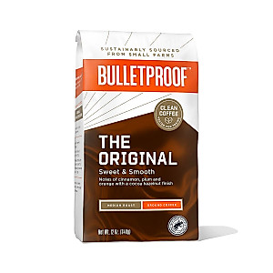 Bulletproof Original Medium Roast Ground Coffee, 12 Ounces, 100% Arabica Coffee Sourced from Guatemala, Colombia & El Salvador