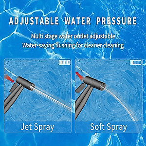 MLD Toilet Companion Bidet Pet Cleaning Bathing G1/2 Caliber pressurized Water-Saving Copper Metal Valve Body for Multi-Purpose use, can be Used with a Toilet, Bathtub, Bathroom Cleaning