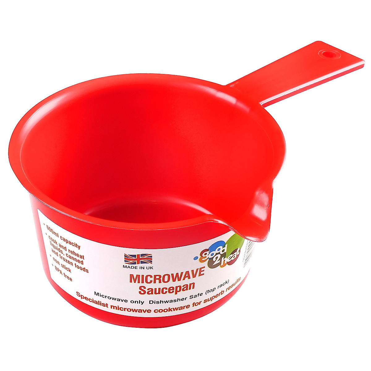 good2heat Microwave Saucepan - Red, 600 ml