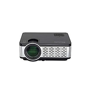 Gzunelic 8000 Lumens Native 1080p Projector Built in HiFi Speakers LED LCD HD Video proyector with HDMI USB AV VGA Audio Interfaces Ideal for Home Theater