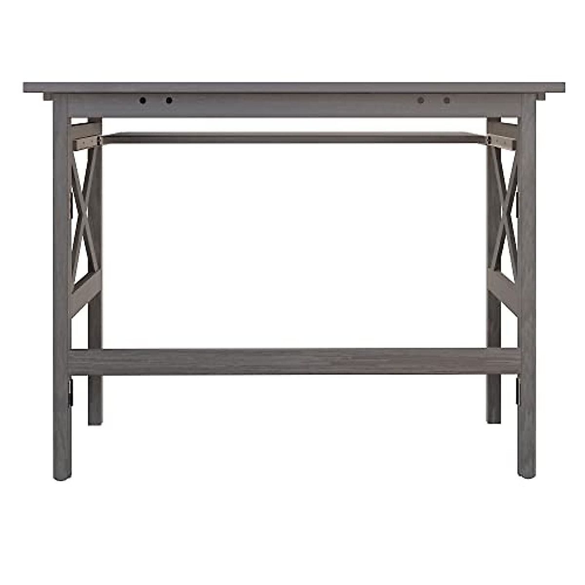 Winsome Wood Xander Computer Desk, Oyster Gray