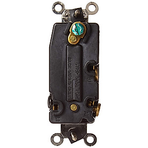 Leviton 1257-GY 20 Amp, 120/277 Volt, Toggle, Double Throw, Center Off, Momentary Contact, Single-Pole AC Quiet Switch, Industrial Grade, Grounding, Gray