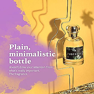NOU Tuberose Perfume – Floral Perfume Sweet Musky Notes – Natural Perfume for Women Blended with Natural Essential Oils – Fresh Smelling Perfume Tuberose Perfume – 1.7 fl oz EDP