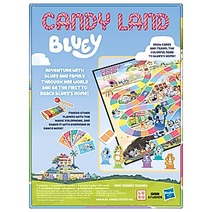 Hasbro Gaming Candy Land Bluey Edition Board Game | Ages 3 and Up | 2-6 Players | Play as Dad, Mum, Bluey, Bingo, Muffin, or Socks | Preschool Games | Kids Gifts (Amazon Exclusive)