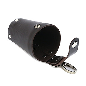 Mewutal 4-Pack 70ml/2.37oz Stainless Steel Wine Glass, Shot Glass Drinker Drinker with a Brown Leather Storage Box