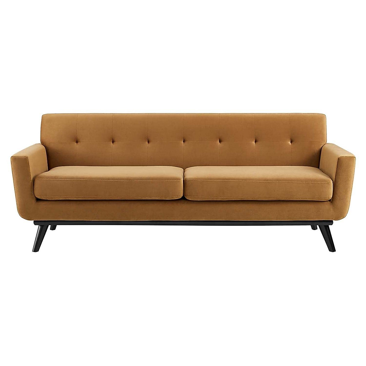 Modway Engage Performance Velvet Sofa with Cognac Finish EEI-5600-COG