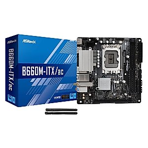 ASRock ASRock B660M-ITX/ac Compatible with Intel B660 Series CPU (LGA1700) B660 Mini ATX Motherboard (1808826)