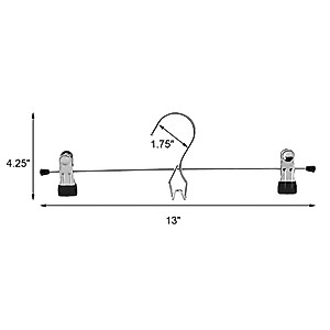 Tosnail 15 Pack Stackable Skirt Pants Clothes Hangers with Non-Slip Clips, Add-On Hangers, Cascading Hangers Space Saving Closet Organizer