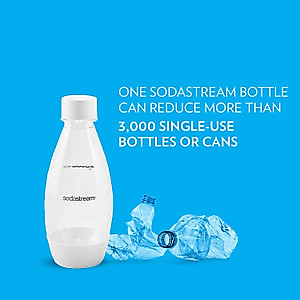 SodaStream .5L Slim White Carbonating Bottles Twin Pack