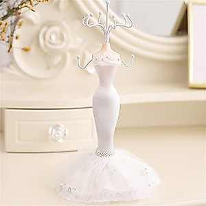 LDCHNH European Jewelry Display Stand Jewelry Stand Princess Model Wedding Six-piece Suit