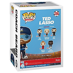POP TV: Ted Lasso - Coach Beard Entertainment Earth Exclusive Funko Vinyl Figure (Bundled with Compatible Box Protector Case), Multicolored, 3.75 inches