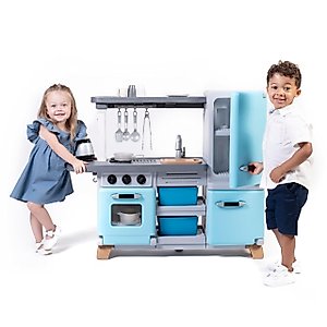 Step2 Cooking Time Kitchen Playset for Kids, Indoor/Outdoor Pretend Play Kitchen, Toddlers 2+ Years Old, Lights and Sounds, Interactive Toy, Easy Assembly
