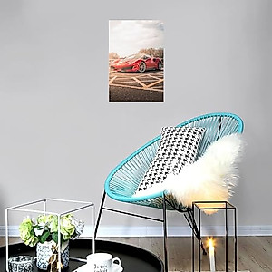 Car Poster Ferrari F40 Supercar Posters Racing Car Canvas Wall Art For Boy's Bedroom SuperCar Wall Decor Unframe-style 12x18inch(30x45cm)