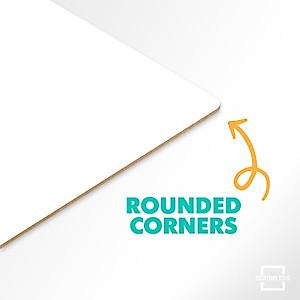 Scribbledo Small White Board Dry Erase Mini Whiteboard 9x12 Inch Small Dry Erase Board Marker Board Dry Erase Lapboards Handheld Personal White Boards for Students Small Whiteboard Office Kitchen