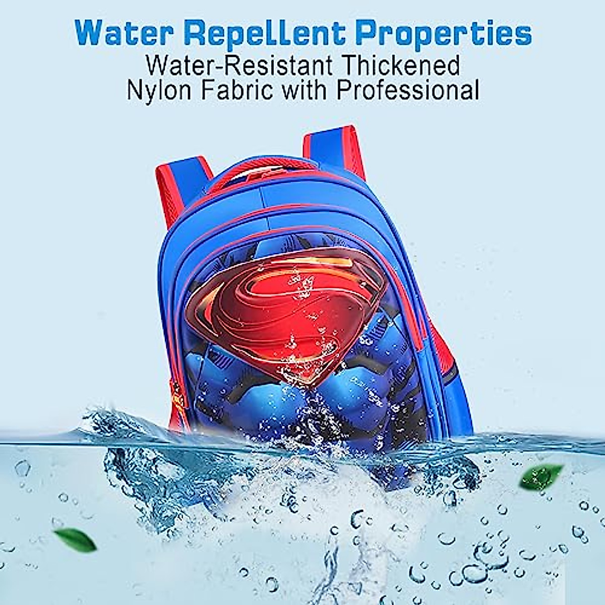 Zrutpim Lightweight Waterproof School Backpack for Kids,3D Cartoon Kids Backpack for School Boys Girls Kindergarten Elementary Toddler Backpack(blue)