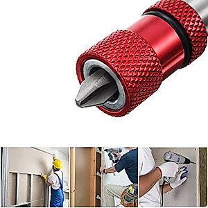 SeonFook 2Pcs Magnetic Bit Holder with PH2 Screwdriver Bits, 1/4 Inch Hex Shank Driver Bits Adjustable Depth Screw Holder Drywall Screw Bits (60mm)