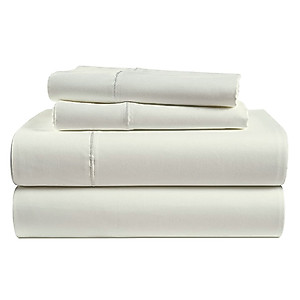 Luxora Bedding Heavy Wight 100% Egyptian Cotton, 1000 Thread Count Sheet Set Full Size Ivory Bed Sheets,8 Inches Deep Pocket