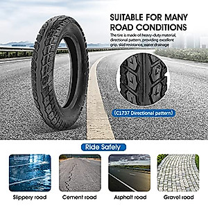 Heavy Duty 12.5x2.25 (12-1/2 x2-1/4) Tire & Inner Tube Set with Angled Valve Stem for Electric Scooters Razor Pocket Mod, Currie, Schwinn, GT, IZIP, eZip 2 Sets