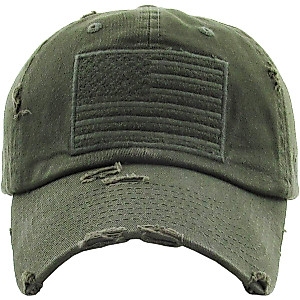 KBVT-209 OLV Tactical Operator with USA Flag Patch US Army Military Baseball Cap Adjustable