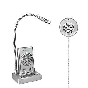 Retekess TW102 Window Intercom,Window Speakers, 8M Cable with Loud Outer Speaker, Connect Wireless Mic,Intercom System for Hotel,School,Medical Center