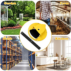 3 Pack Mouse Trap Bucket Flip Lid without Bucket, Reusable Rat Trap for Bucket 5 Gallon, Anti-Escape Mice Trap Bucket, Auto Reset Humane Mouse Trap for Indoor Outdoor Usage