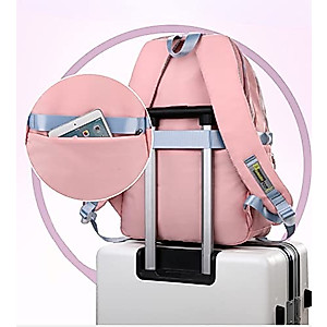 MeganJDesigns Cute Aesthetic Backpack for Teens Girls Boys College High Middle School Student Lightweight Book Bag Casual Kawaii Daypacks (E-Black Aesthetic Backpack)