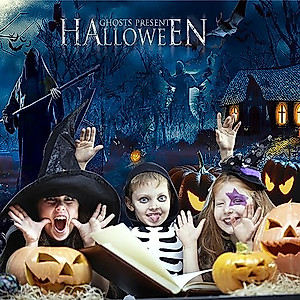 AEAHALY 7x5ft Halloween Ghost Theme Party Decoration Backdrop