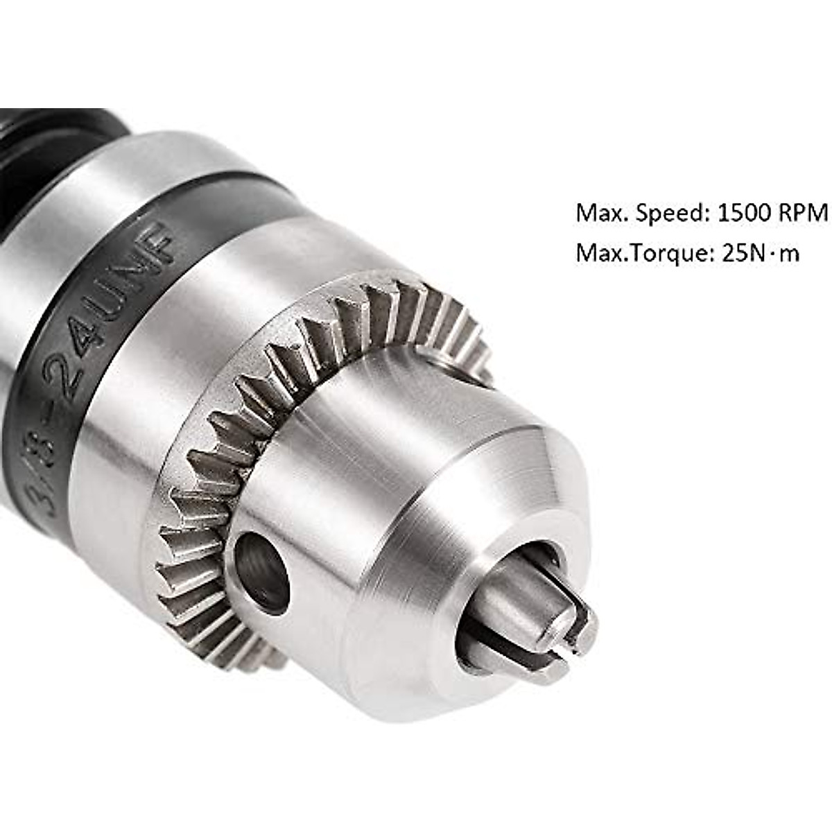 Right Angle Adapter Drill, Gearwoo 90 degree Cordless Right Angle Drill Attachment Adapter With 3/8" Keyed Chuck 8mm Hex Shank Power Tool Accessory