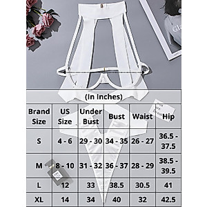 Kaei&Shi Strappy Lingerie Bondaged,Sexy G String Lingerie For Women,One Piece Choker Bodysuit Boudoir Outfits Exotic,Red,Medium