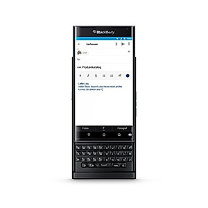Blackberry PRIV Factory Unlocked GSM Android OS Security Phone with Slide-out Physical Keyboard and 18MP Camera - International Version (Black)