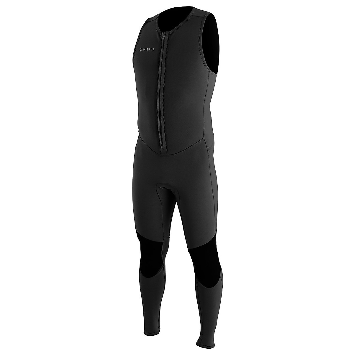 O'Neill Wetsuits mens MEN'S REACTOR-2 2MM FRONT ZIP SLEEVELESS FULL Wetsuits, Black/Black, Medium