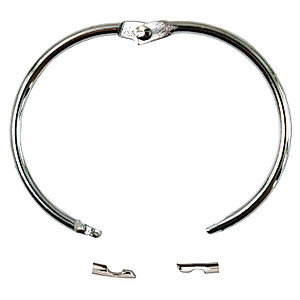 Book Binder Rings 2 Inch Office Loose Leaf Ring（20 Pack） Nickel Plated Silver