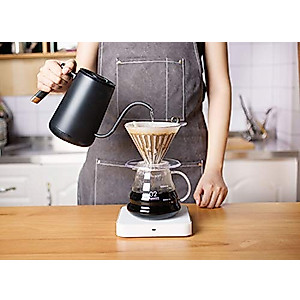 Ingeware Glass Coffee Carafe, 600ml Pour Over Glass Coffee Server Coffee Pot Maker Clear Pour Over Carafe 20oz Capacity