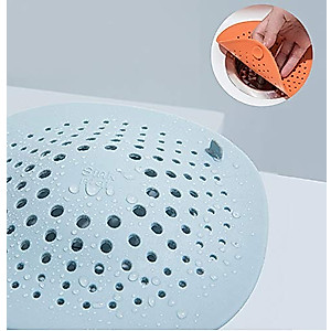 Drain Hair Catcher Silicone Shower Drain Hair Hrap Drain Stopper Cover for Bathroom Bathtub and Kitchen, Rubber Sink Strainer Silicone Filter Home Drain Cover (10 Pack)