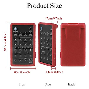 CHUNGHOP Remote Control with Cover Replacement for Bose Music System I II III IV, Compatible with Bose Sound Touch Music Radio System (Remote+Red Cover)