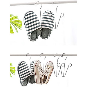 【3-Pack】 Waikas Space Saving Hangers for Shoes, 23cm, 304 Stainless Steel
