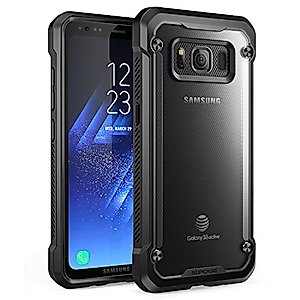SUPCASE Samsung Galaxy S8 Active Case, Unicorn Beetle Series Premium Hybrid Protective Frost Clear Case for Samsung Galaxy S8 Active 2017 Release (Not Fit Regular Galaxy S8/S8 Plus) (Frost/Black)