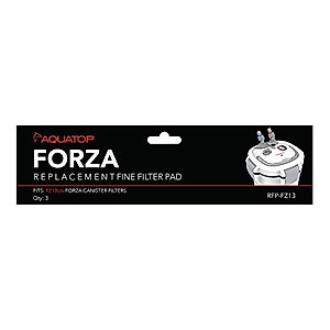 Aquatop Replacement White Filter Pads, 3 Pack – Fits Aquatop’s Forza FZ13 UV Canister Filters, Aquarium Filter Refills, Keeps Water Crystal Clear, Fish Filter Cartridge for Dirt & Debris