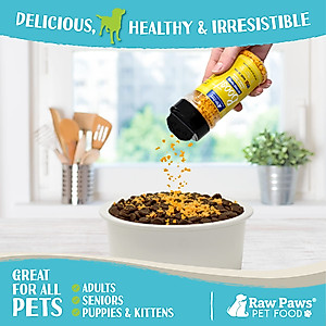 Raw Paws Boost Pet Food Topper Freeze-Dried Cheese, 3.6-oz - Made in USA - Dog Food Toppers for Picky Eaters - Dog Cheese Treats Dog Food Seasoning - Dog Meal Toppers for Dogs, Kibble Toppers for Dogs