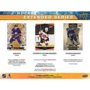 2020/21 Upper Deck Extended Series NHL Hockey Blaster Box - 7 Packs per Box - 8 Cards per Pack - Collect Young Guns Rookie Cards