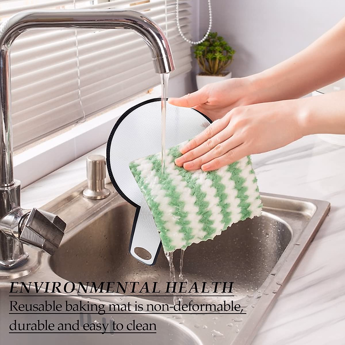 DOERDO Glass Fiber Baking Mats for Dutch Oven Bread Baking, Reusable Non-stick Bread Sling, Heat Resistant Baking Bread Pad for Dough Pastry