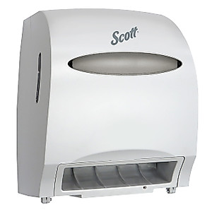 Scott Essential Hard Roll Paper Towel Electronic Dispenser (48858), Fast Change, White 12.7" x 15.76" x 9.57"