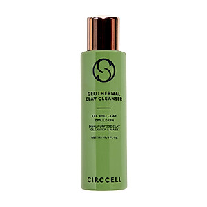 CIRCCELL Geothermal Clay Cleanser – Hydrating Facial Cleanser - Arctic Clay and Essential Oils Deep Clean & Detox Skin – Hydrating Clay Face Wash or Mask for All Skin Types