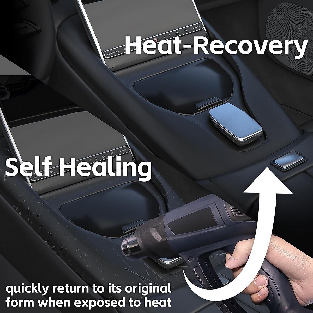 Lypumso Matte Black Car Vinyl Wrap 10ft x 1ft, Vehicle Wrap Vinyl Roll with Bubble Free Air Release Technology Decal Sheet, Self Adhesive Automotive Vinyl Wrap for Moto Car DIY Interior Exterior