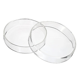 PATIKIL 120mm High Borosilicate Glass Petri Dishes with Lids, Petri Plates for Lab Science Experiment, Clear