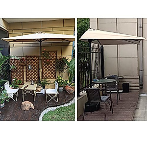 Outdoor Half-side Umbrella, Parasol Against The Wall, Swing Hand Umbrella, Balcony Side Column Umbrella, Outdoor Green Plant Sun Umbrella, Garden Flower Garden Umbrella, Base Not Included