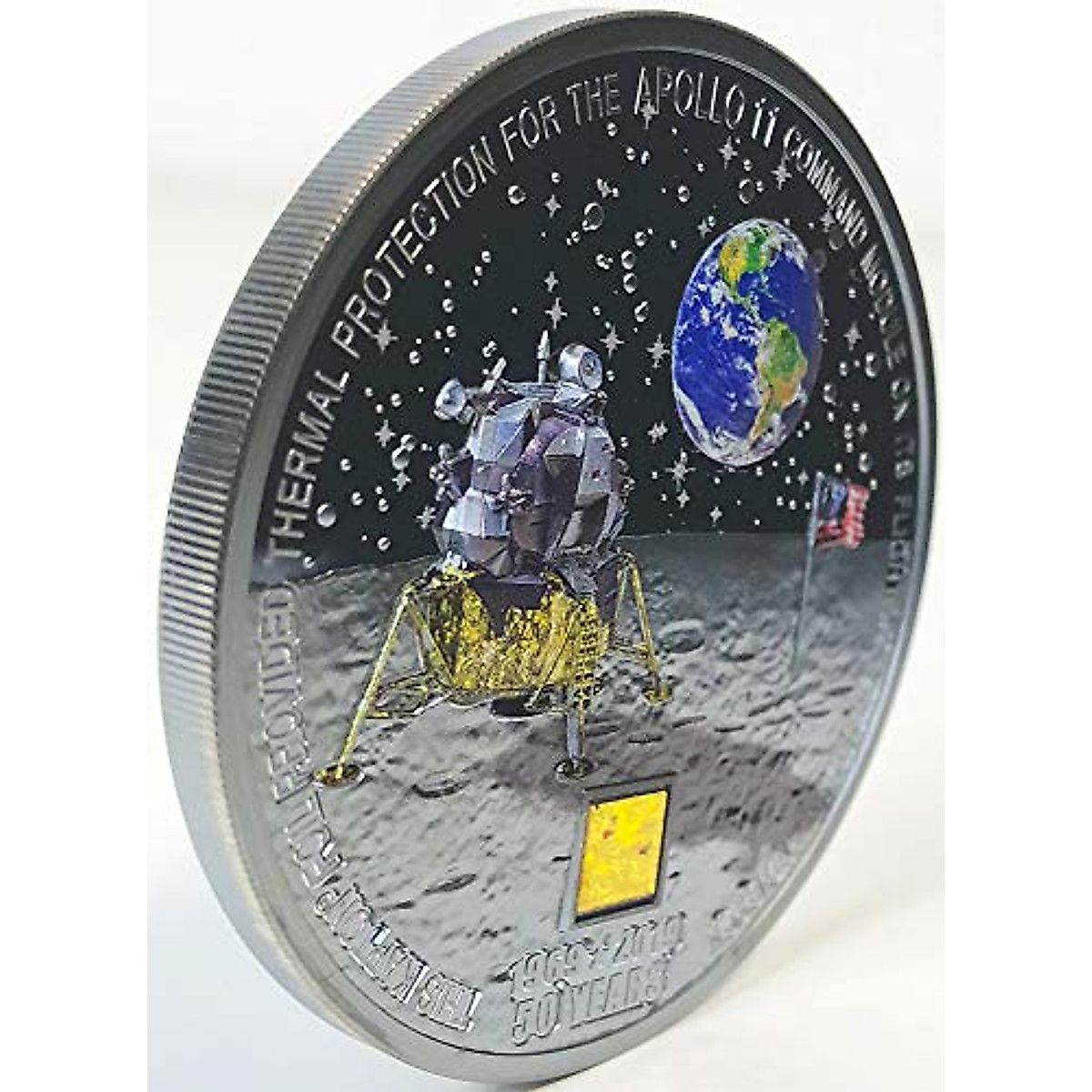 2019 DE Modern Commemorative PowerCoin Moon Landing Apollo 11 50th Anniversary 3 Oz Silver Coin 20$ Cook Islands 2019 Proof